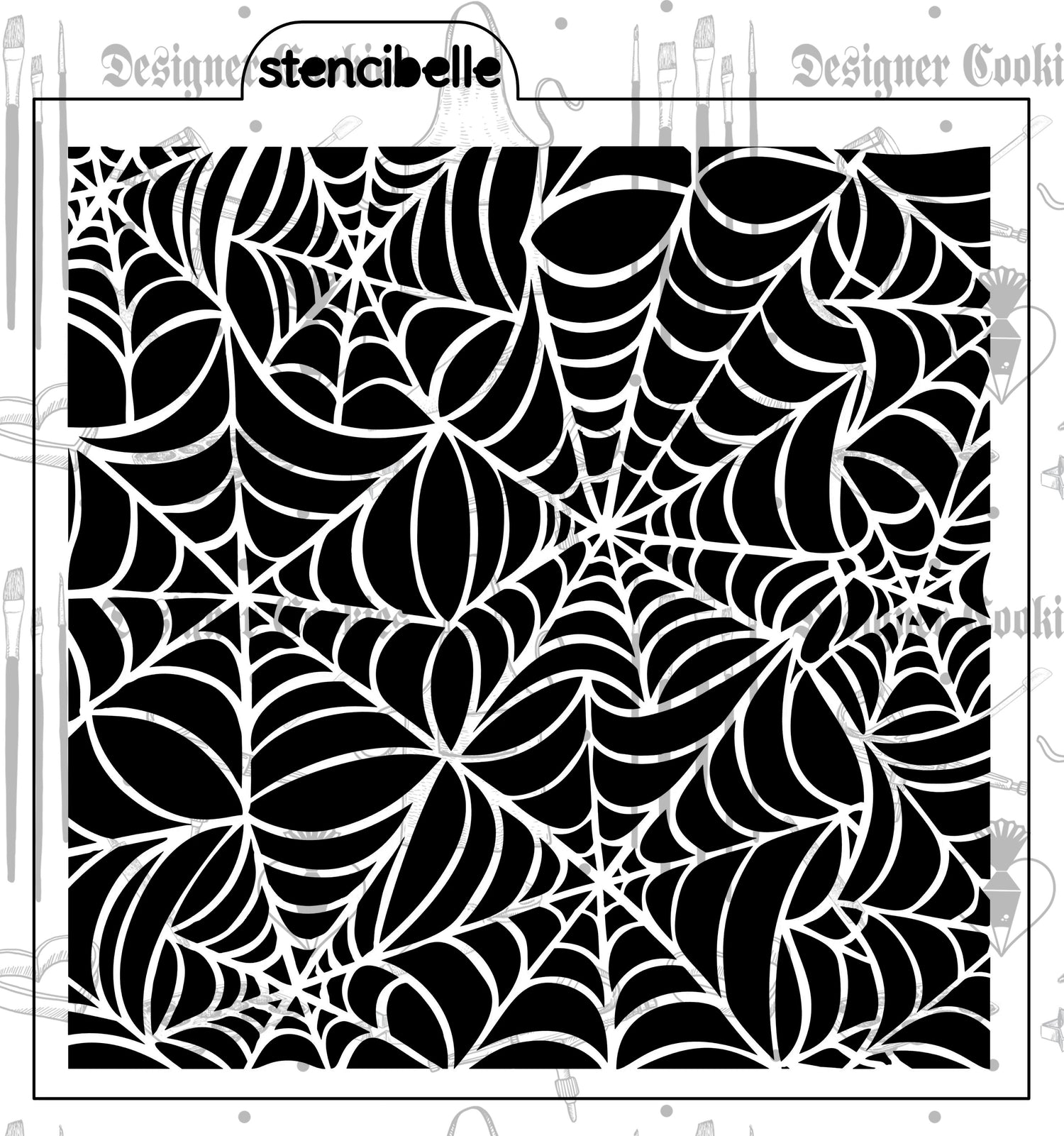 Spider Web Stencil